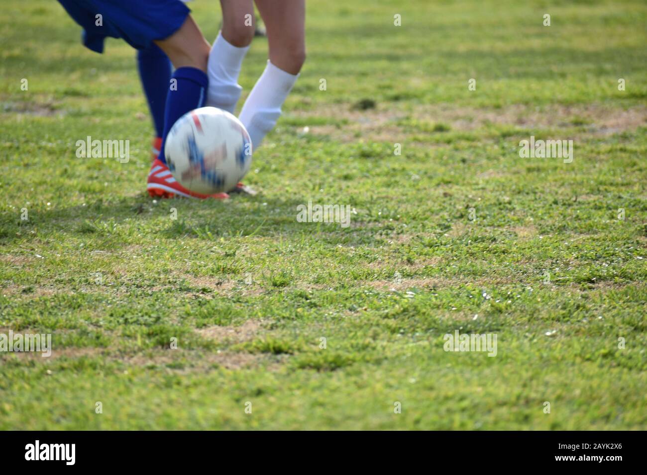 Footwork in Soccer Stock Photo - Alamy