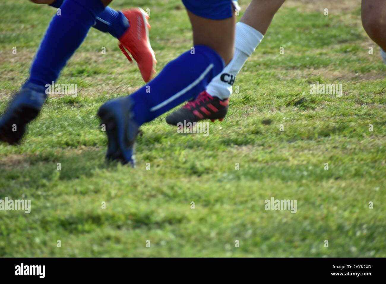 Footwork in Soccer Stock Photo - Alamy