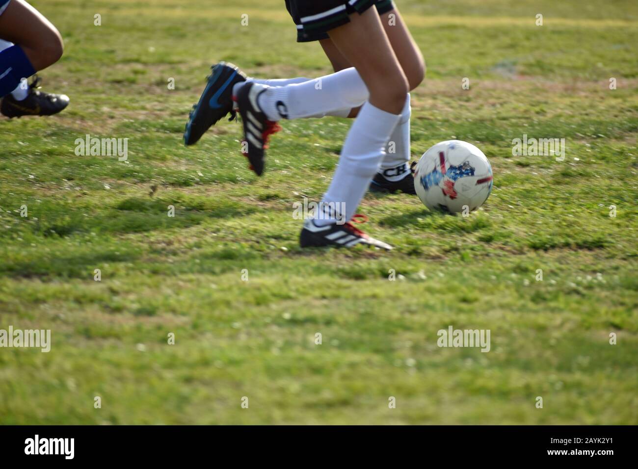 Footwork in Soccer Stock Photo - Alamy