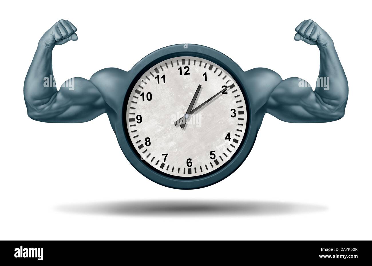 Power time management and punctual business concept with 3D ...