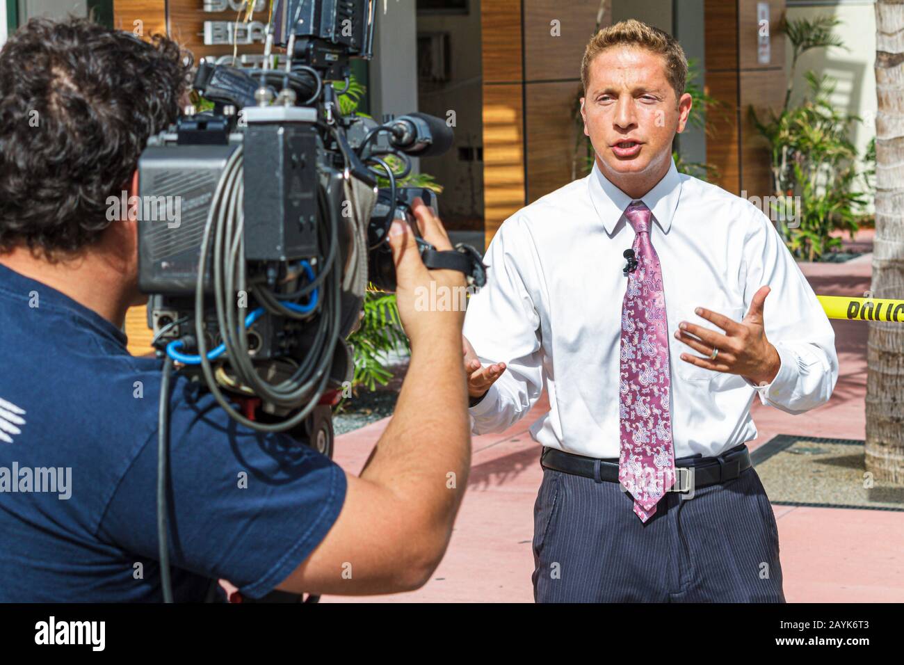 Miami Beach Florida,Ocean Drive,shooting crime scene,murder,media ...