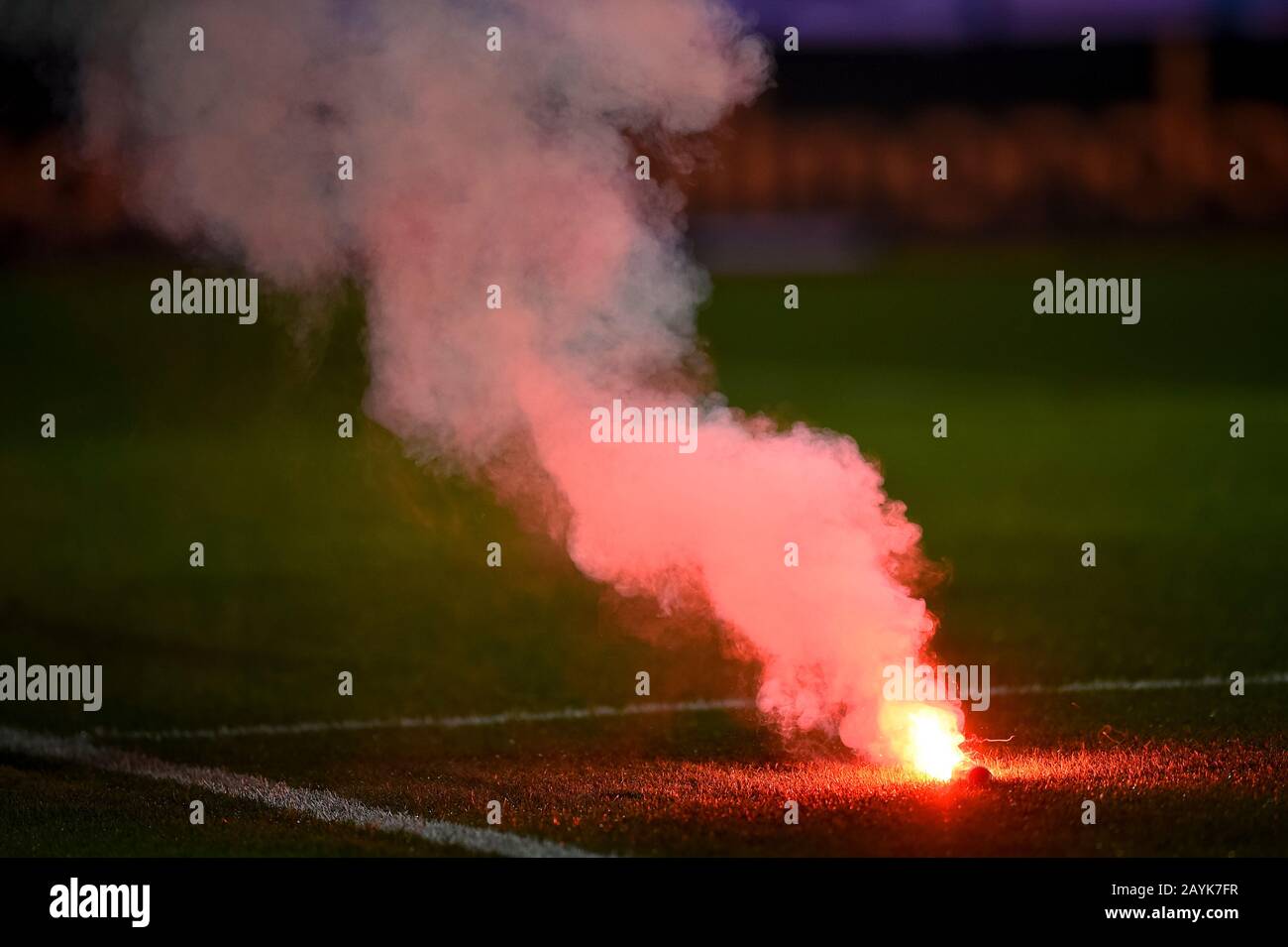 Football pitch flare hi-res stock photography and images - Alamy