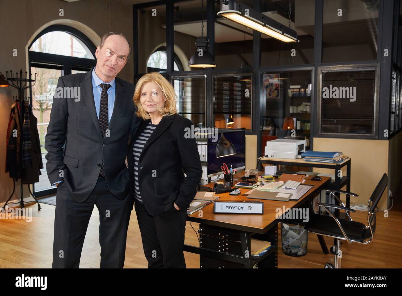 Hamburg, Germany. 14th Feb, 2020. EXCLUSIVE - Herbert Knaup and Sabine ...