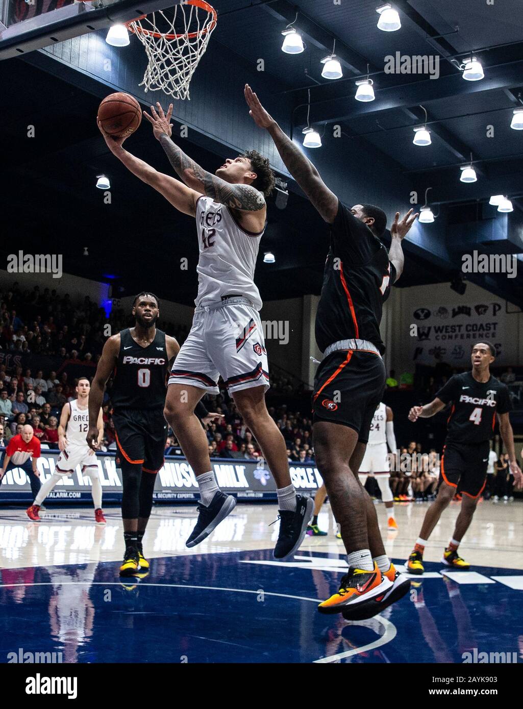 McKeon Pavilion Moraga Calif, USA. 15th Feb, 2020. U.S.A. St. Mary's ...