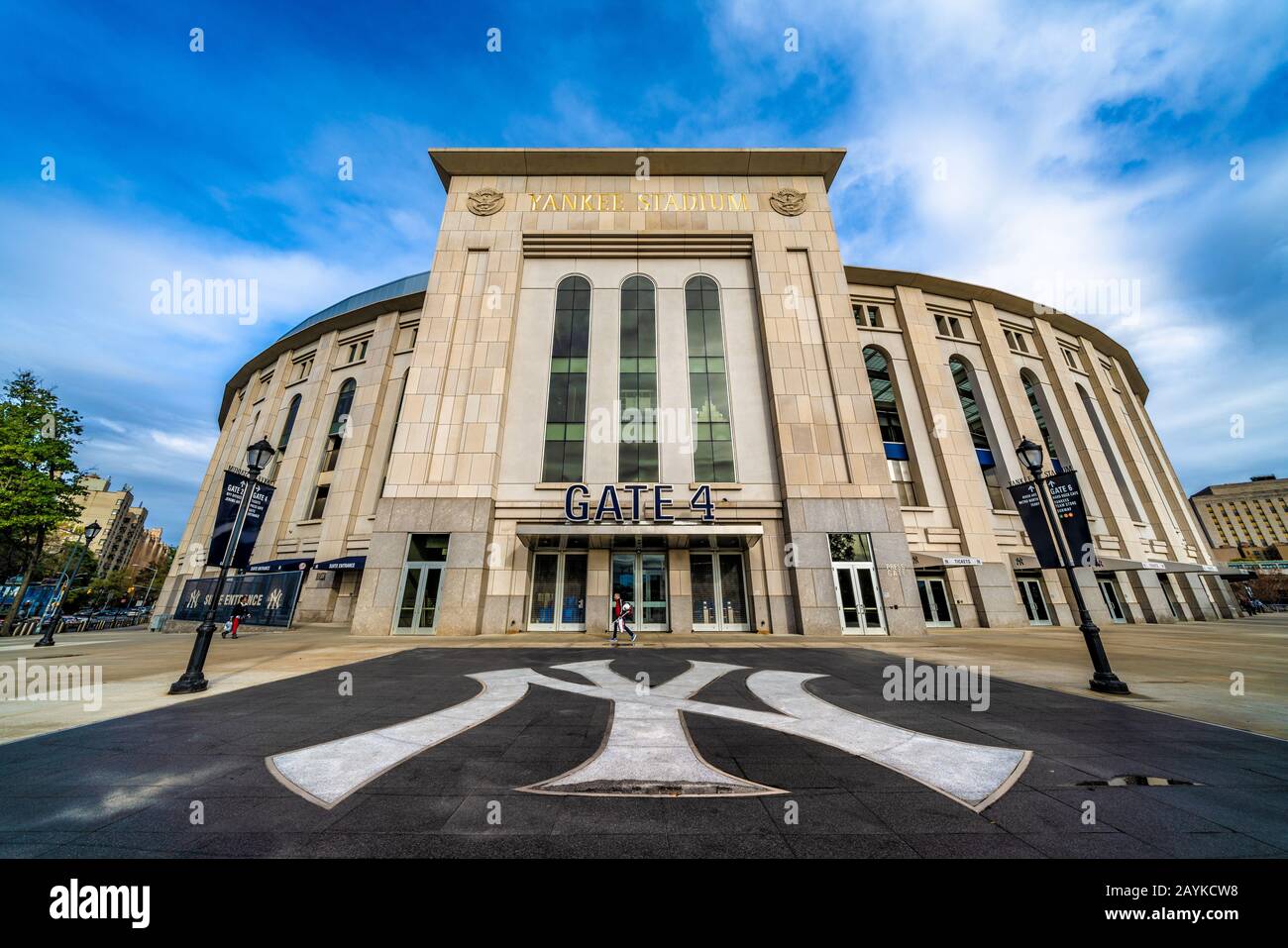 NEW YORK, USA - OCTOBER 11: This is the exterior of the Yankee Stadium ...