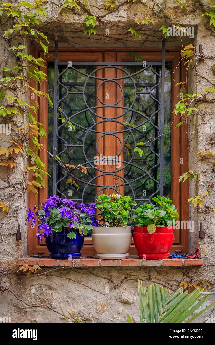 Tower house provence france window architecture house hi-res stock ...