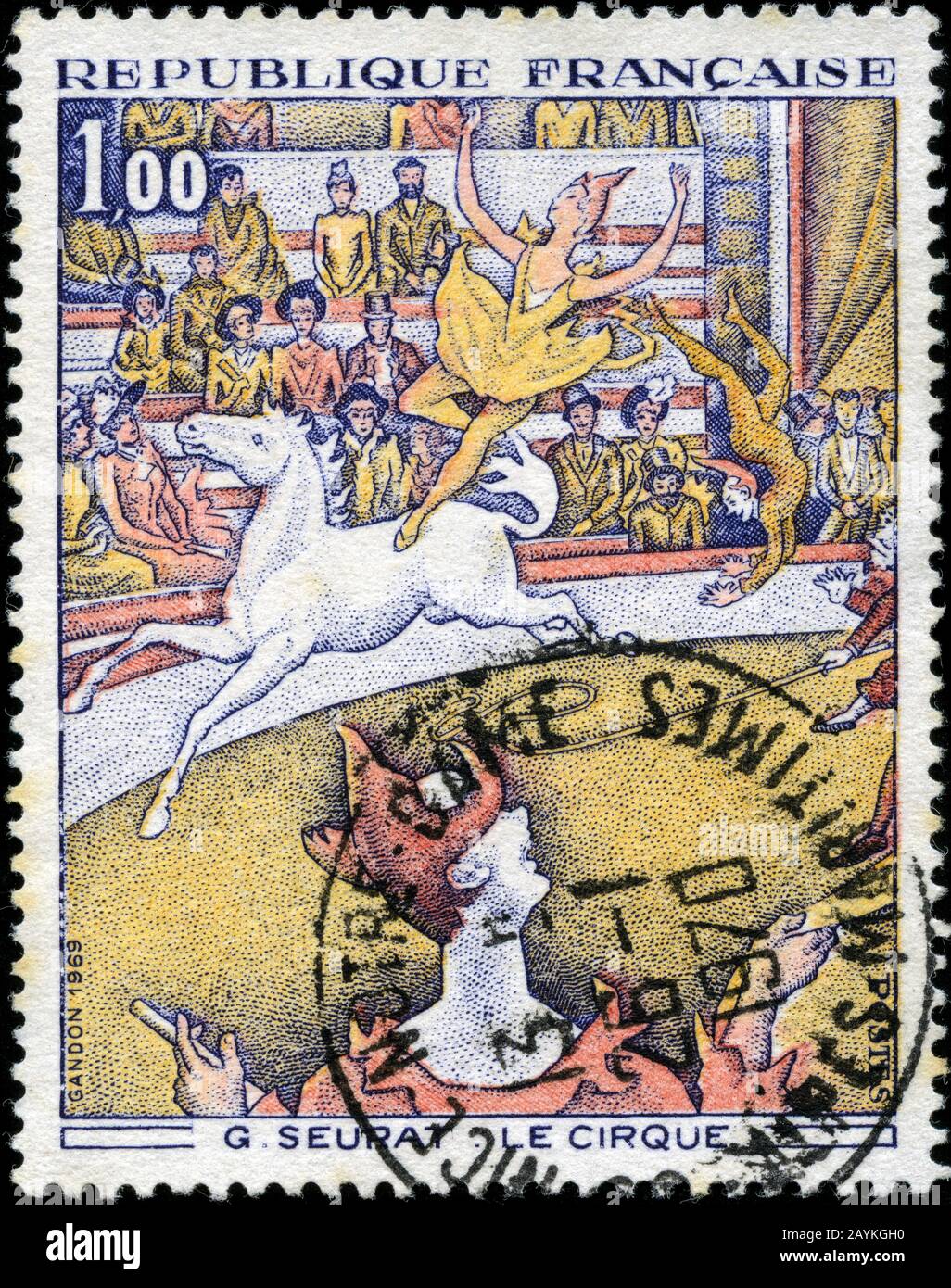 Georges Seurat (1859-1891) "The Circus Stock Photo - Alamy