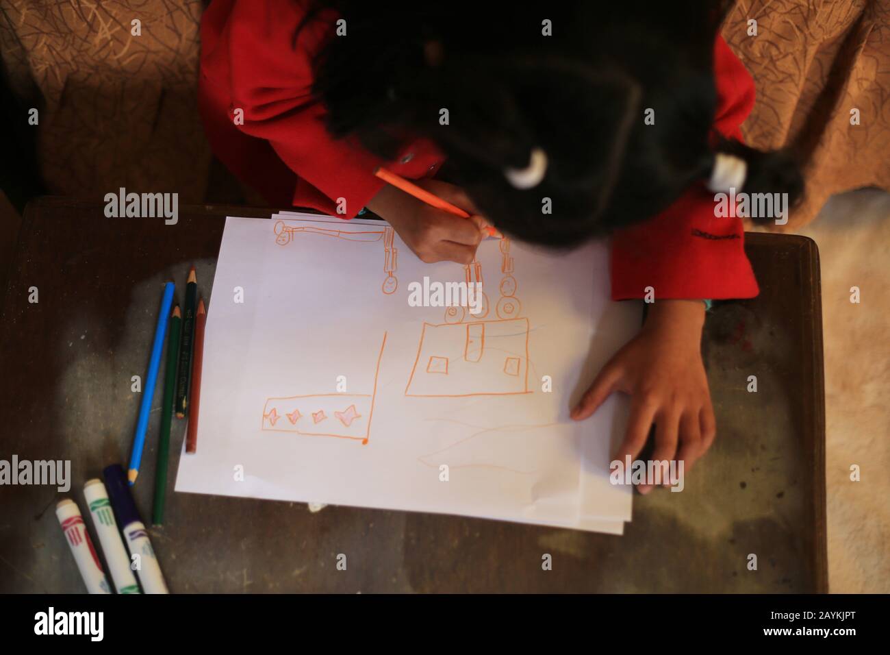 La Paz, Bolivia. 9th Feb, 2020. Angie Borda, a 5-year-old Bolivian girl ...