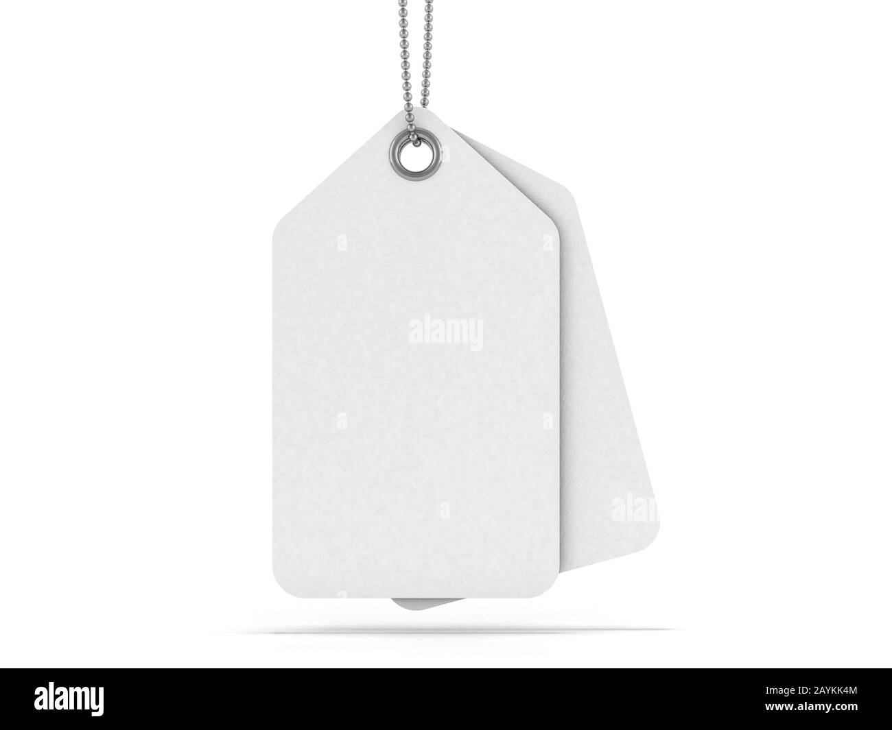White label or price tag on white background. 3D rendering Stock Photo ...