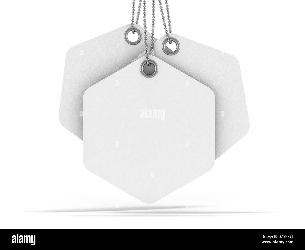 White label or price tag on white background. 3D rendering Stock Photo ...