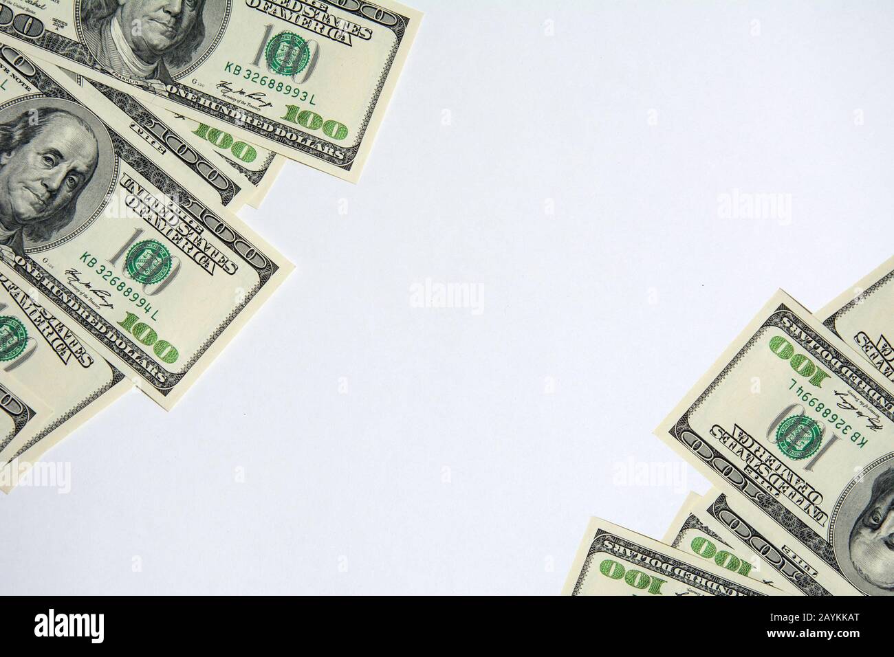 US dollar money cash currency background. American Dollars 100 banknote ...