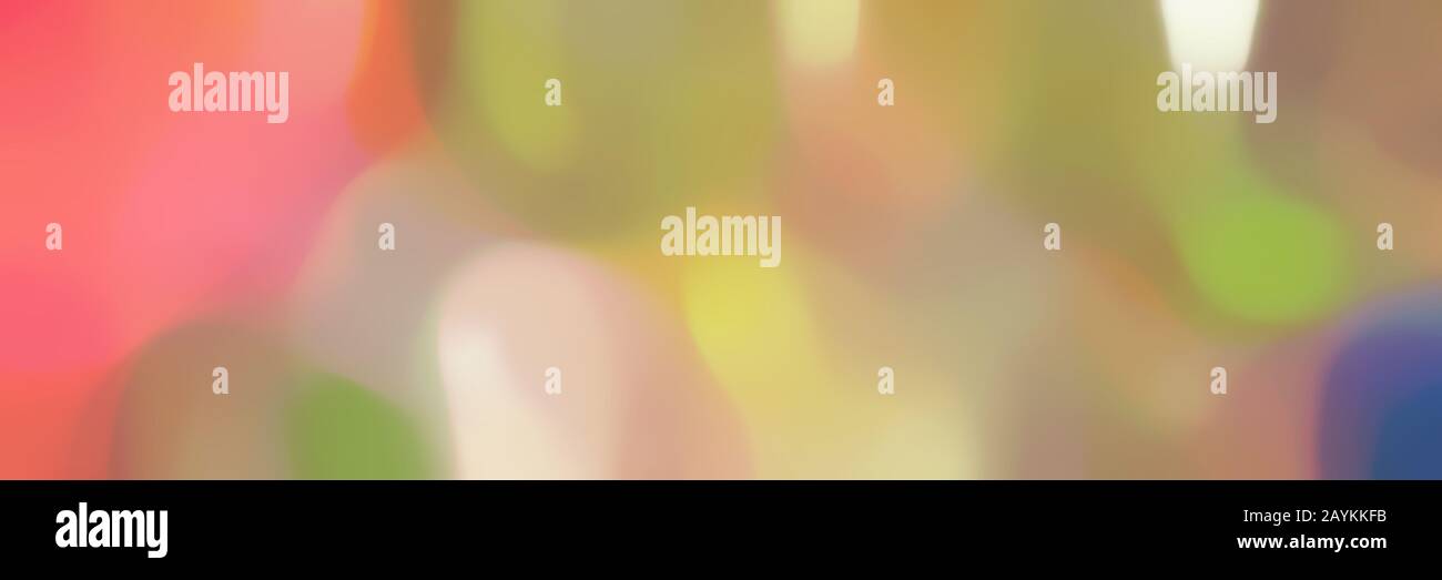 Smooth Horizontal Header Background Bokeh Graphic With Dark Khaki Pale