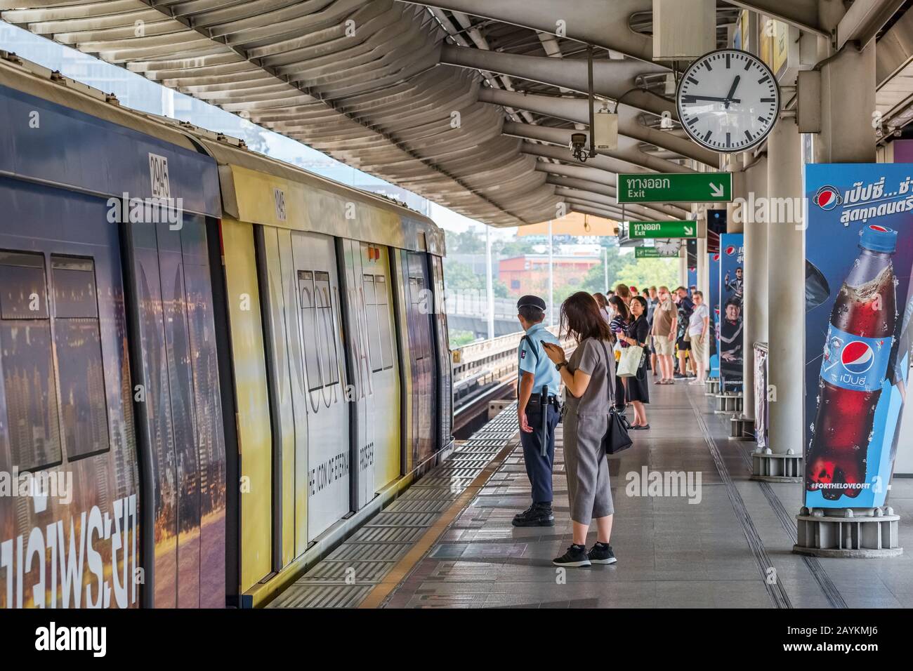 Inside bts skytrain hi-res stock photography and images - Alamy