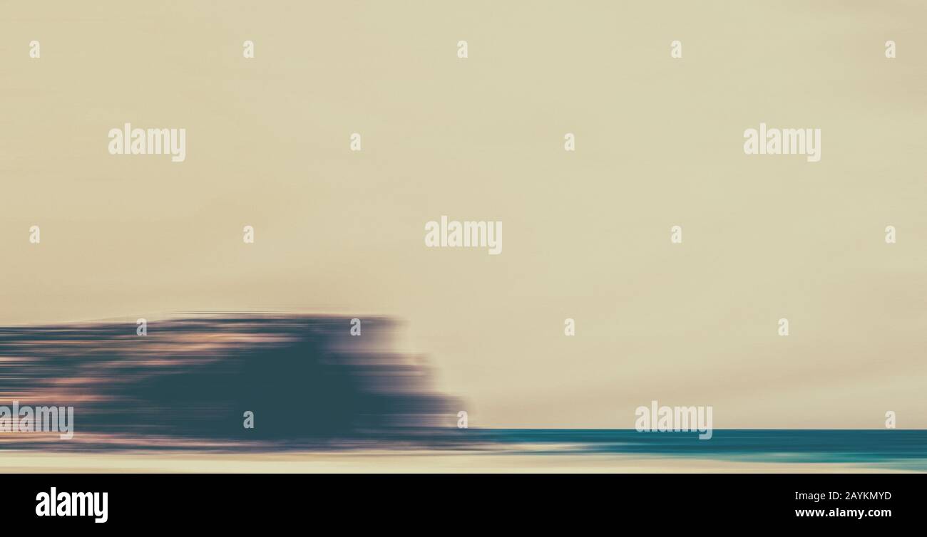 Seascape, seaview and coastline concept - Abstract vintage coastal ...