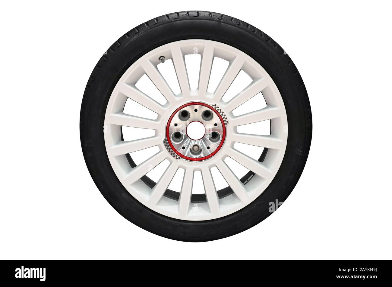 Car tyre isolated on Cut Out Stock Images & Pictures - Alamy