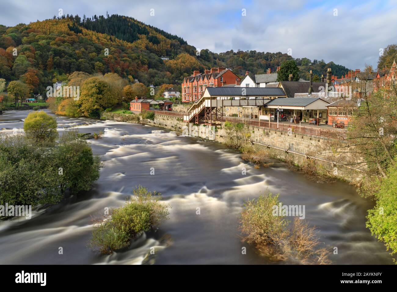 The River Dee at Llangollen in North Wales Stock Photo - Alamy