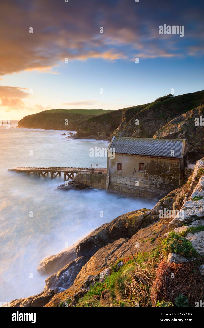 The Old RNLI Lifeboat Station at Lizard Point in Cornwall Stock Photo ...