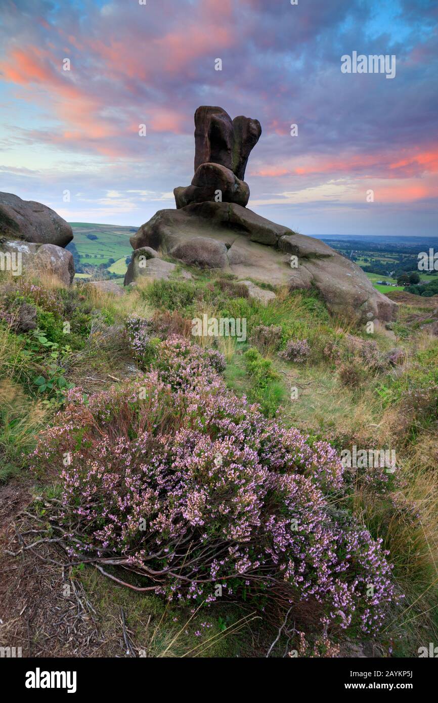 Ramshaw Rocks in the Peak District National Park captured at sunrise ...