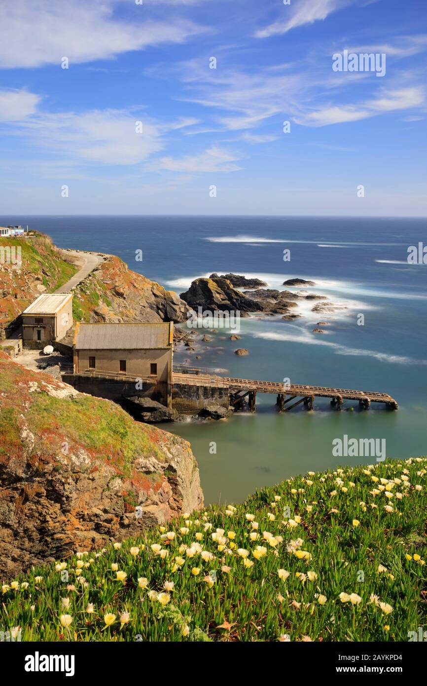 The Old RNLI lifeboat station at Lizard Point in Cornwall Stock Photo ...