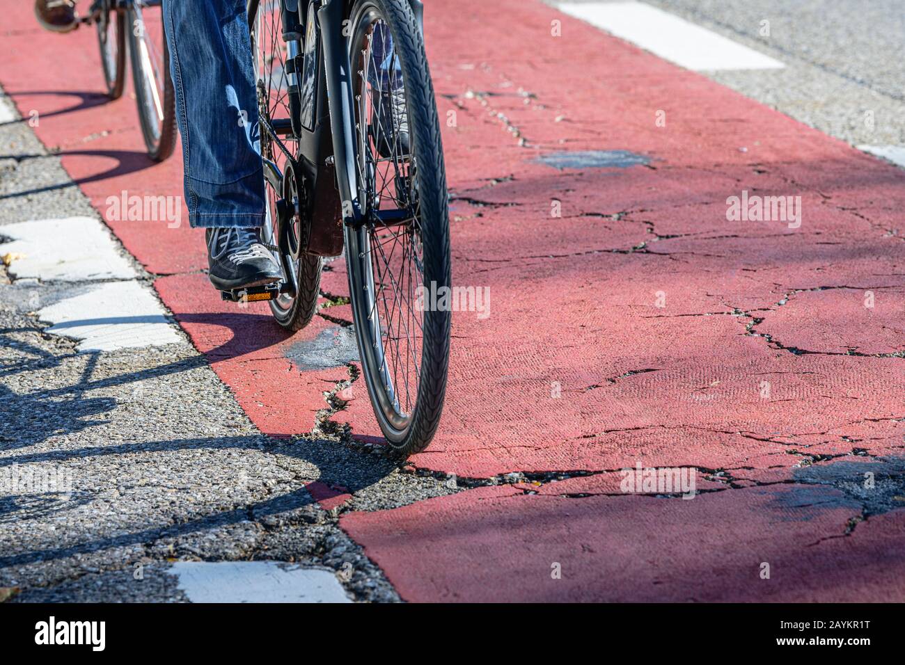 Cycle path construction hi-res stock photography and images - Alamy