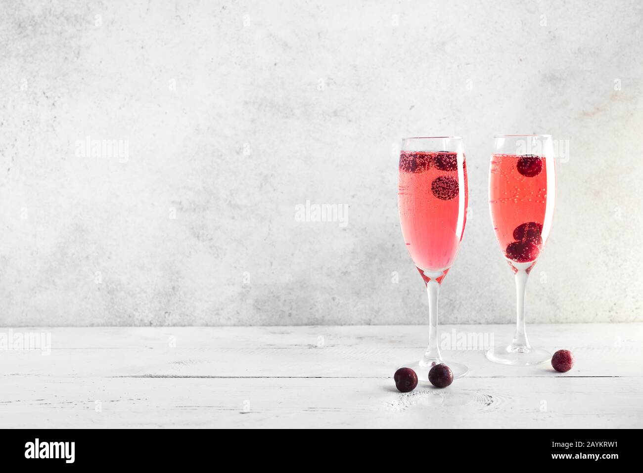 Kir royale champagne cocktail hi-res stock photography and images - Alamy
