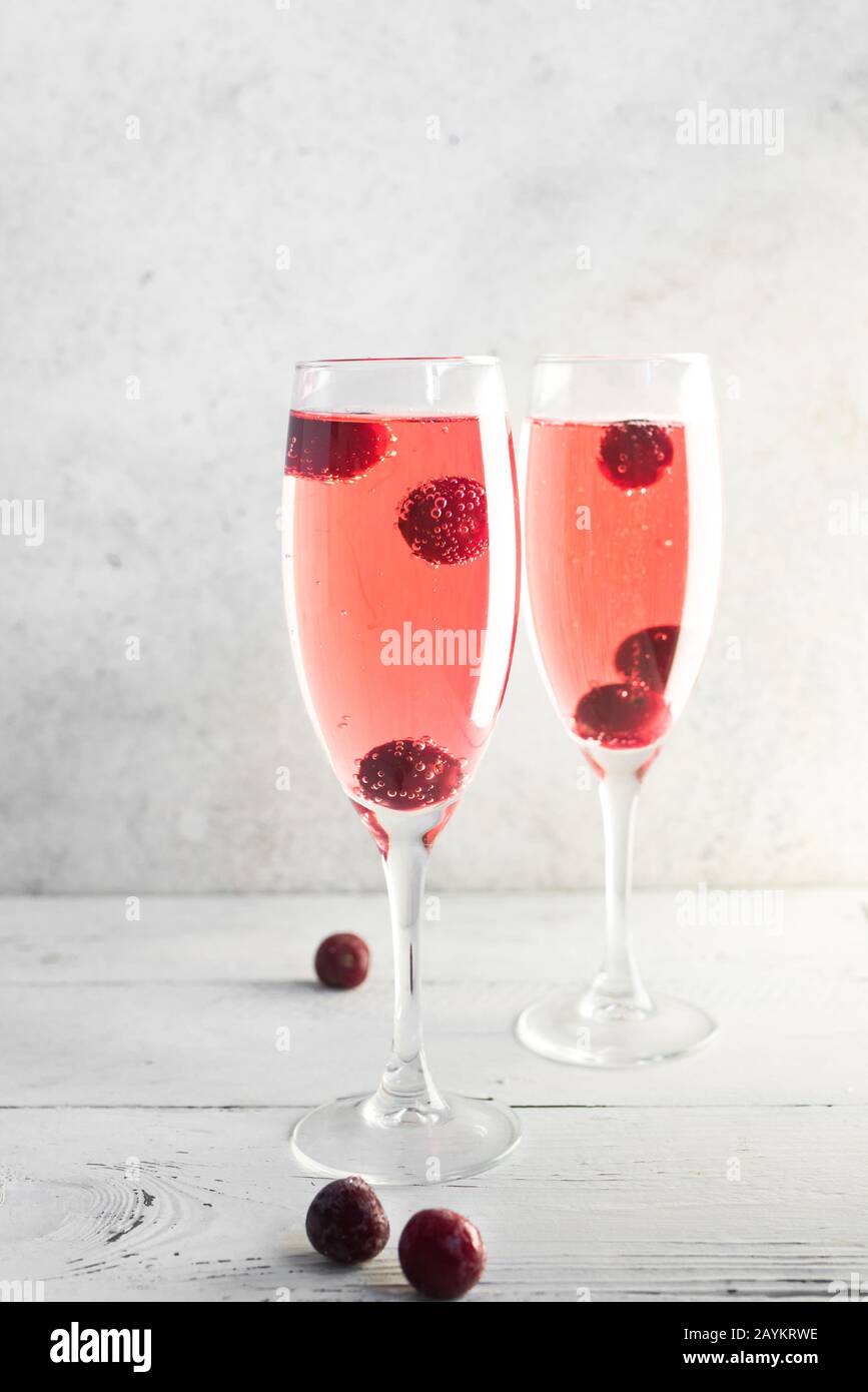 Kir royale champagne cocktail hi-res stock photography and images - Alamy