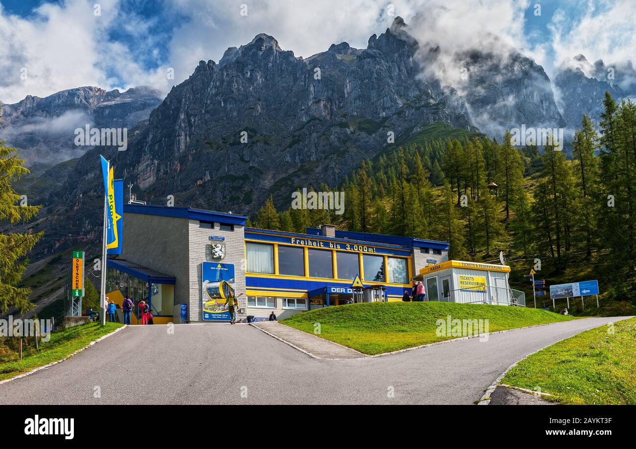 Visiting Dachstein glacier, Austria Stock Photo - Alamy