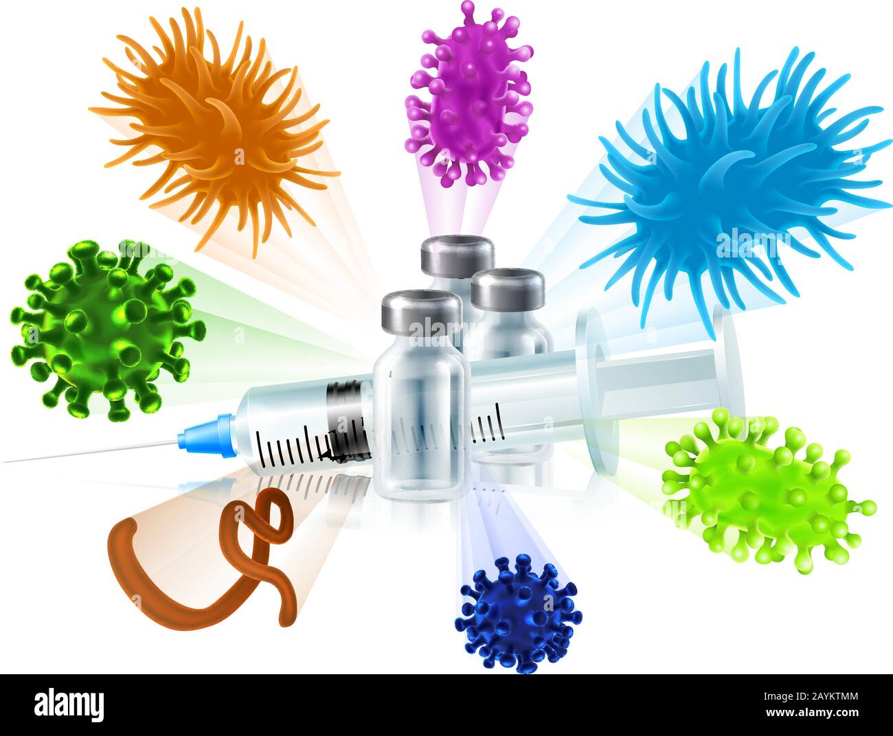 Medical staff vaccine clinic Stock Vector Images - Alamy