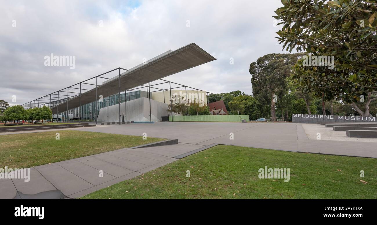 The Melbourne Museum is a post-modernist building designed by Denton ...