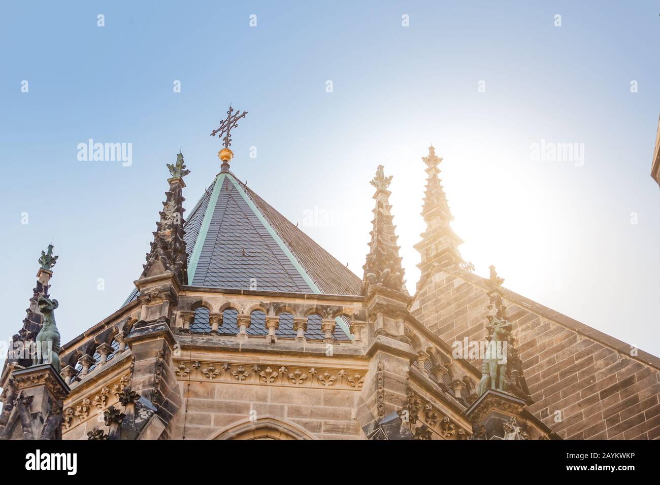 The Peterskirche or St, Peter church in Leipzig near the city center ...