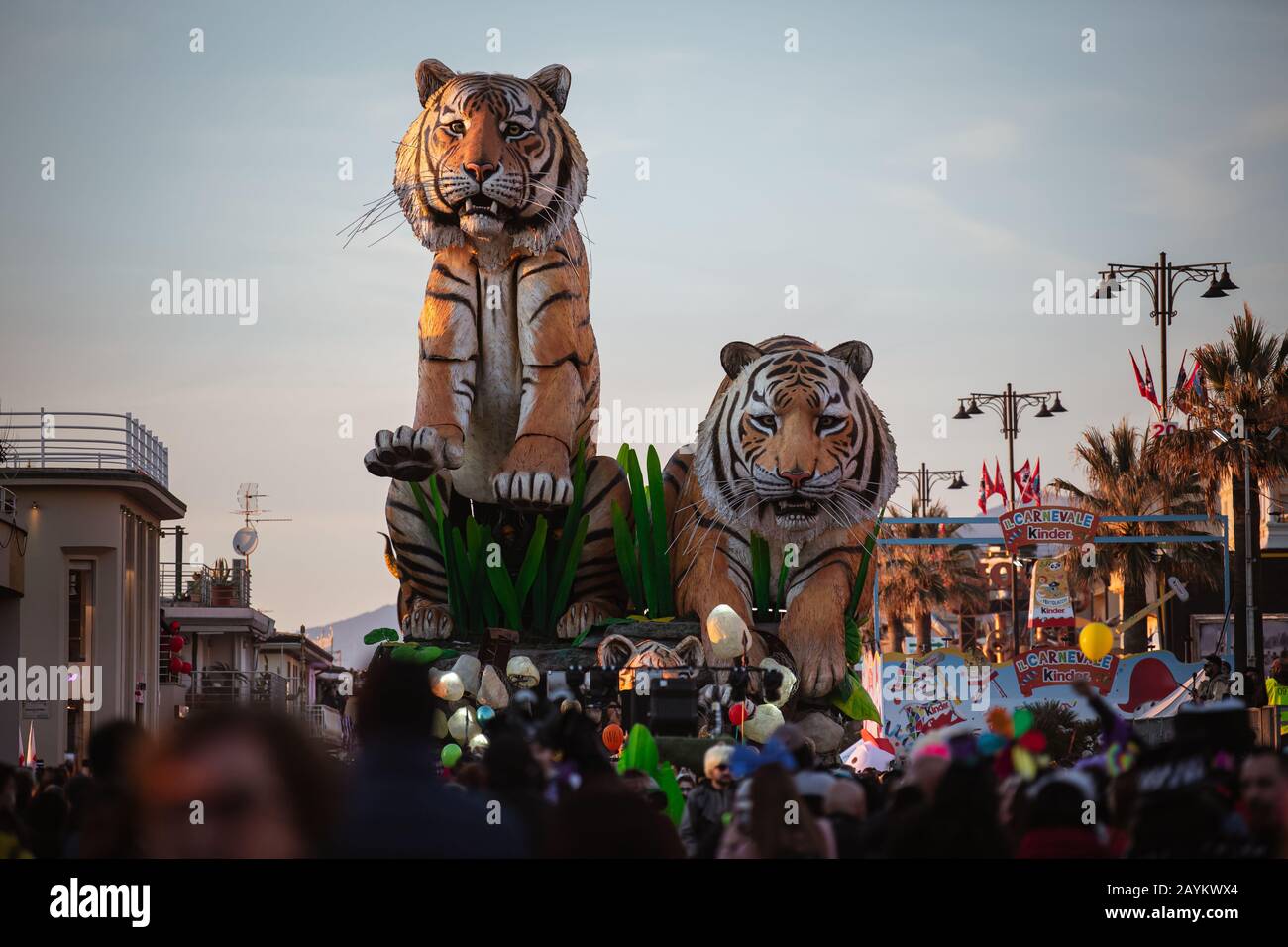 Viareggio, Italy. 15th Feb, 2020. VIAREGGIO, ITALY - FEBRUARY 15, 2020 ...