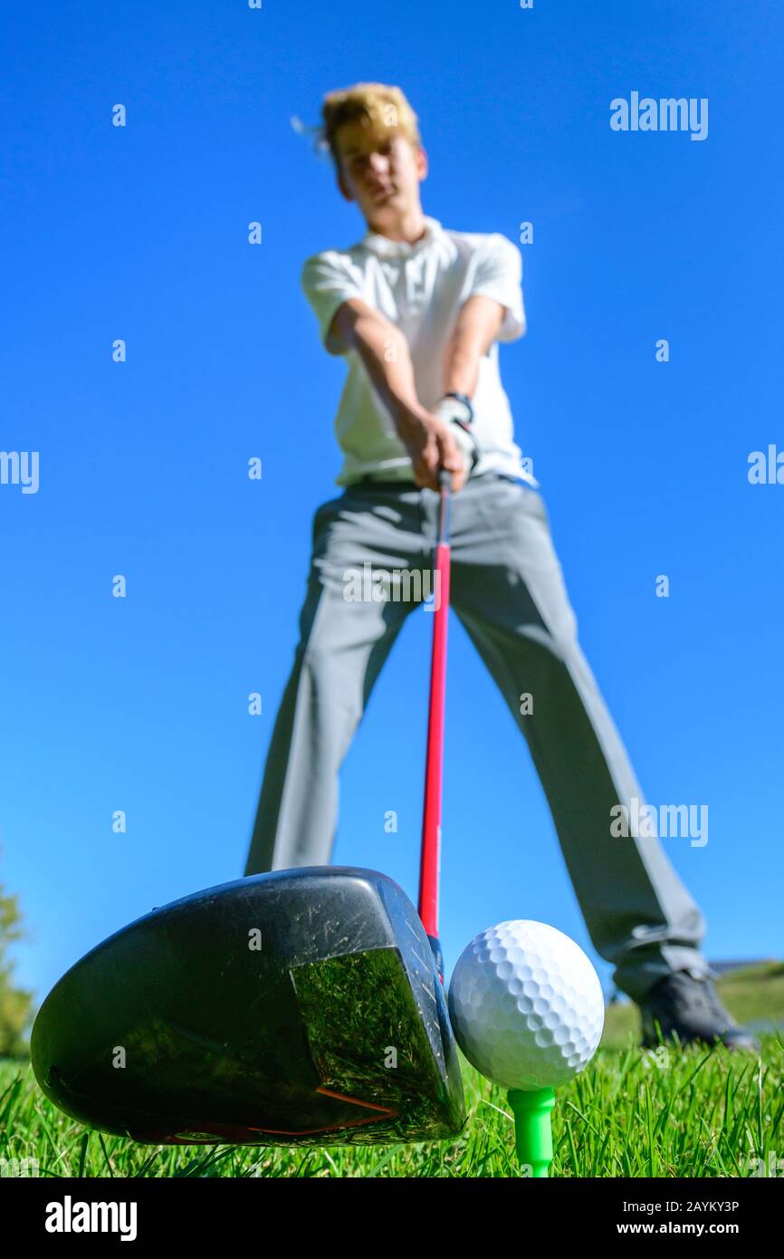 Hitting a ball hi-res stock photography and images - Alamy