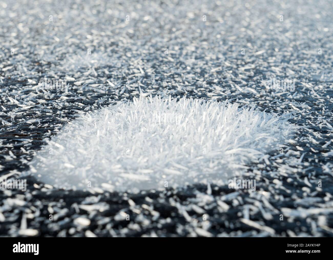 Frozen ice patch on hi-res stock photography and images - Alamy