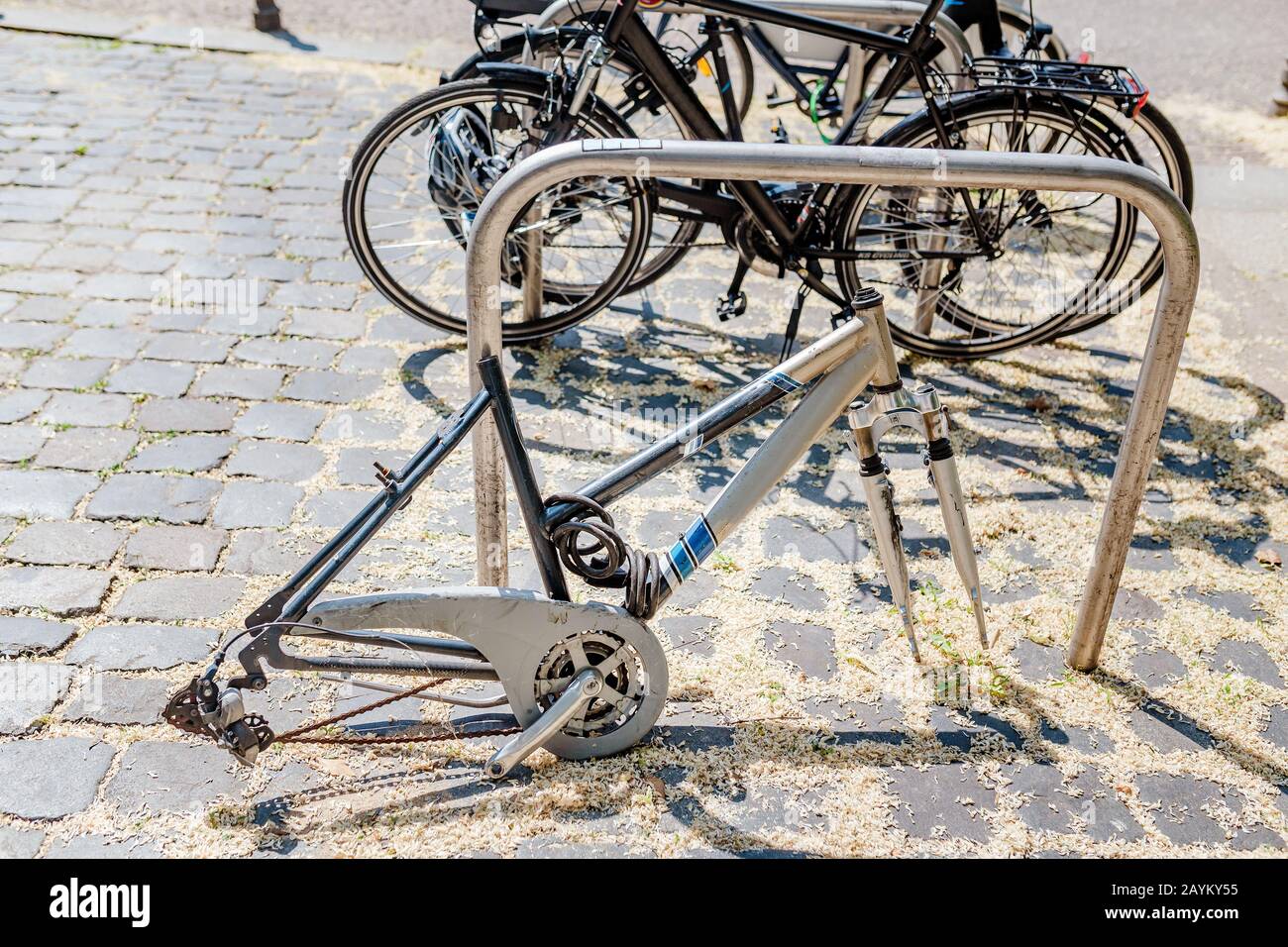 Bicycle locker hi-res stock photography and images - Alamy