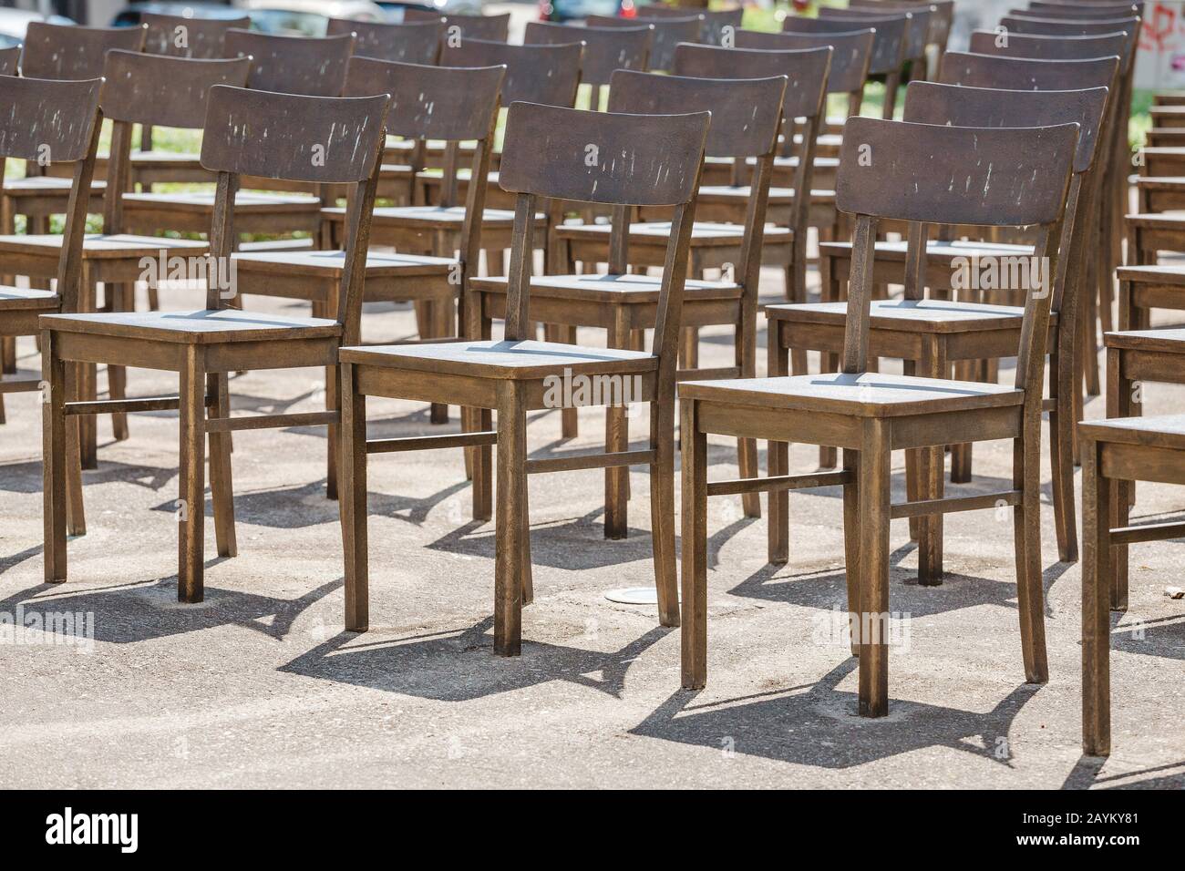 LEIPZIG, GERMANY - MAY 21, 2018: Commemoration memorial to the ...
