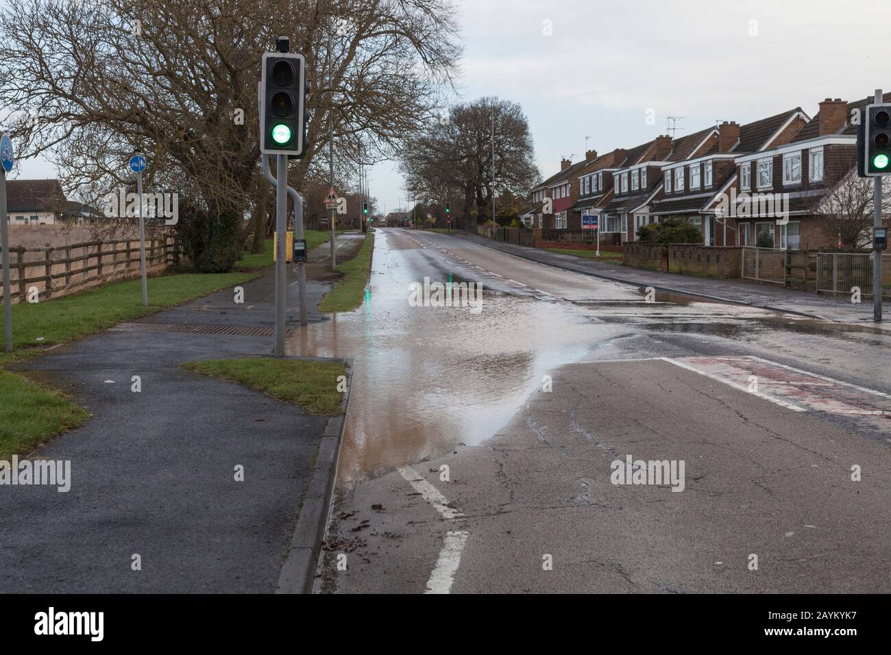Stockton on Tees, UK.16th February 2020. UK. Weather. Storm Dennis ...