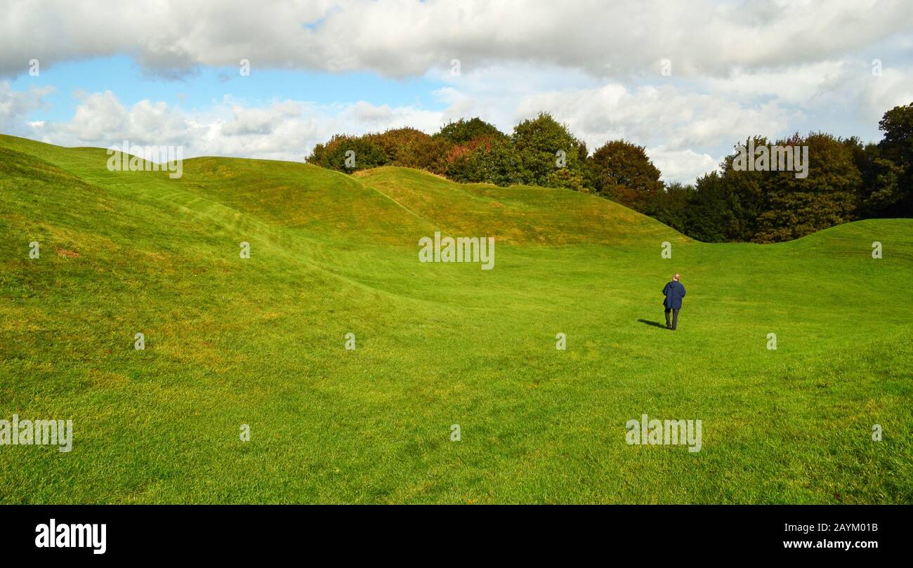 Cirencester Amphitheatre. Built in the early 2nd century, it served the ...