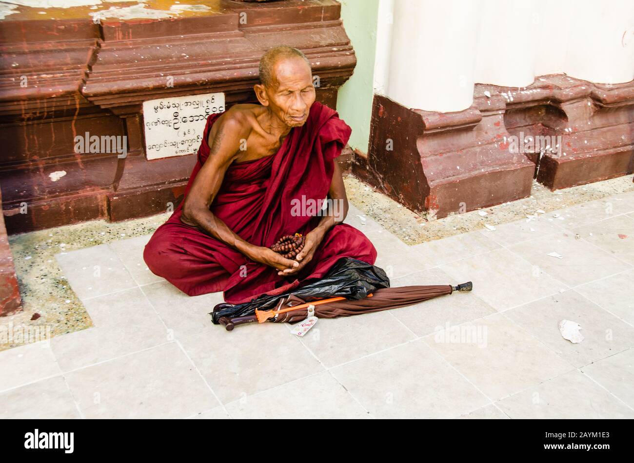 Monje Tibetano Meditando