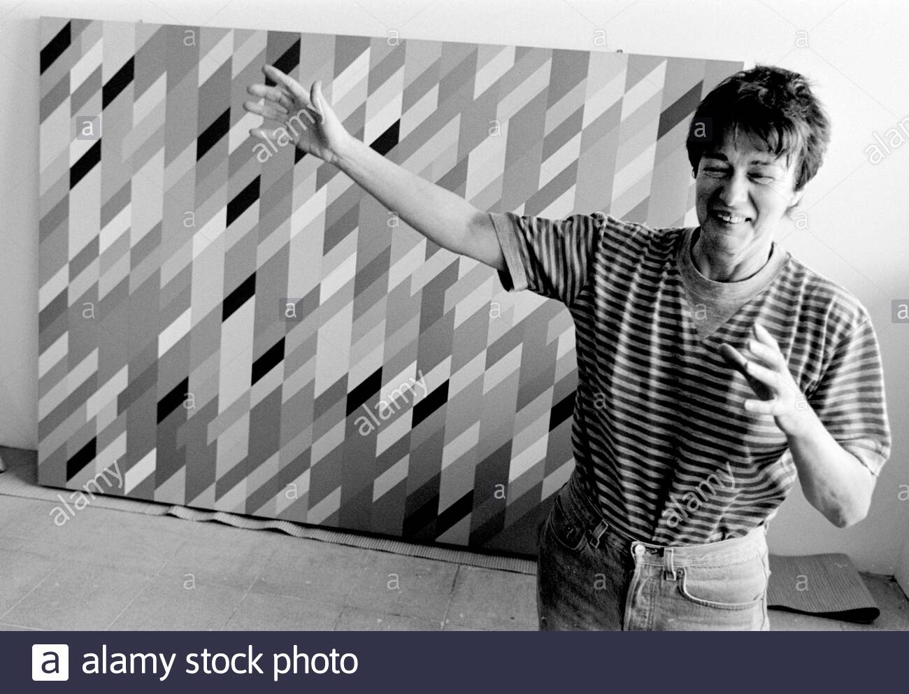Bridget Riley Artist High Resolution Stock Photography and Images - Alamy