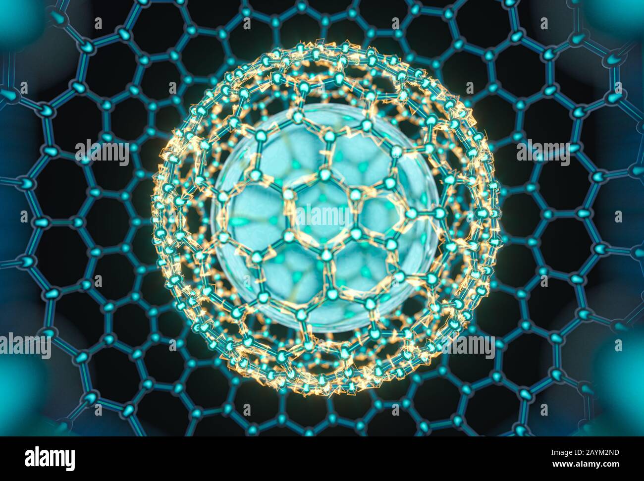 Cells and biological chain,molecules and abstract conception,3d ...
