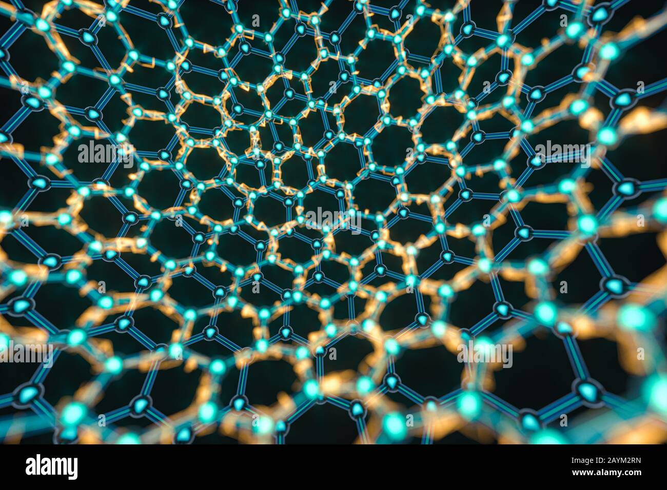 Cells and biological chain,molecules and abstract conception,3d ...