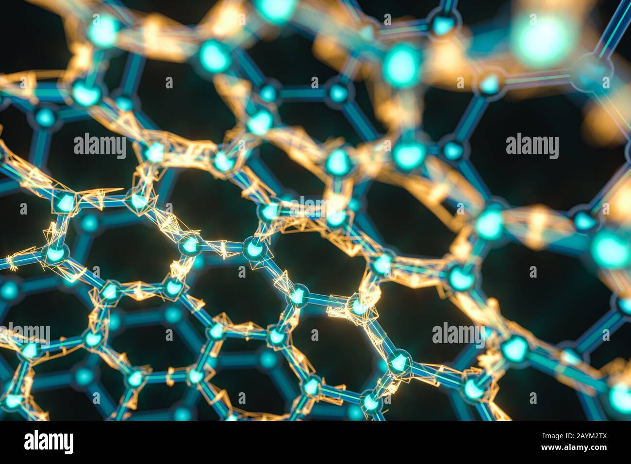 Cells and biological chain,molecules and abstract conception,3d ...
