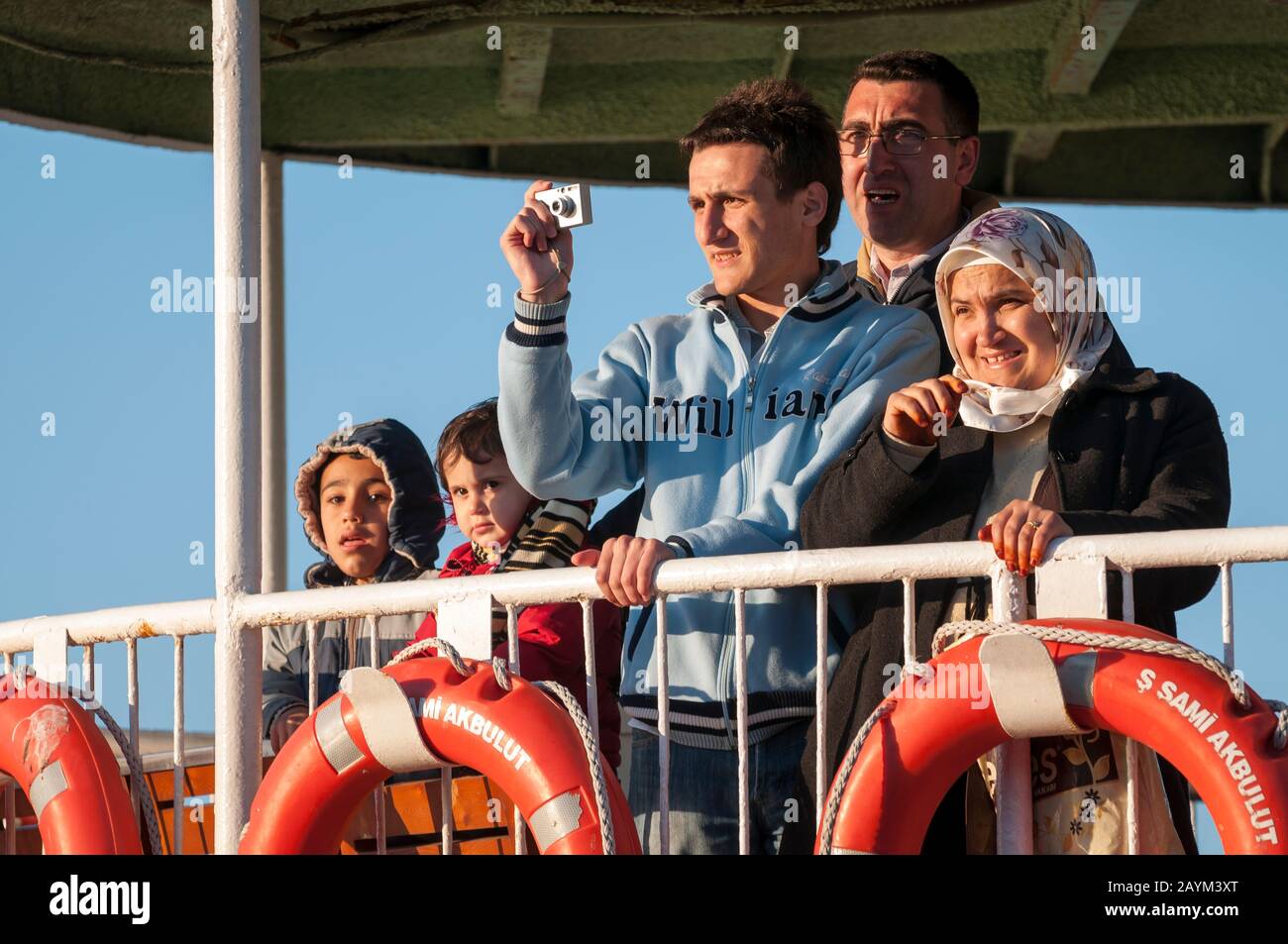 Turkish family with their children hi-res stock photography and images ...