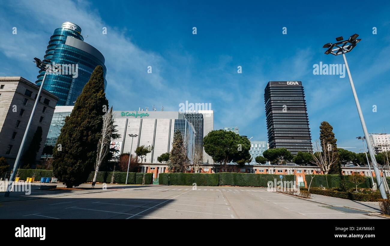 Madrid, Spain - February 15, 2020: El Corte Ingles department store ...