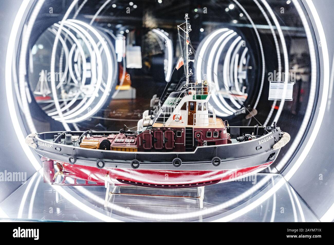 BERLIN, GERMANY - 19 MAY 2018: ship and boats miniature models at naval ...