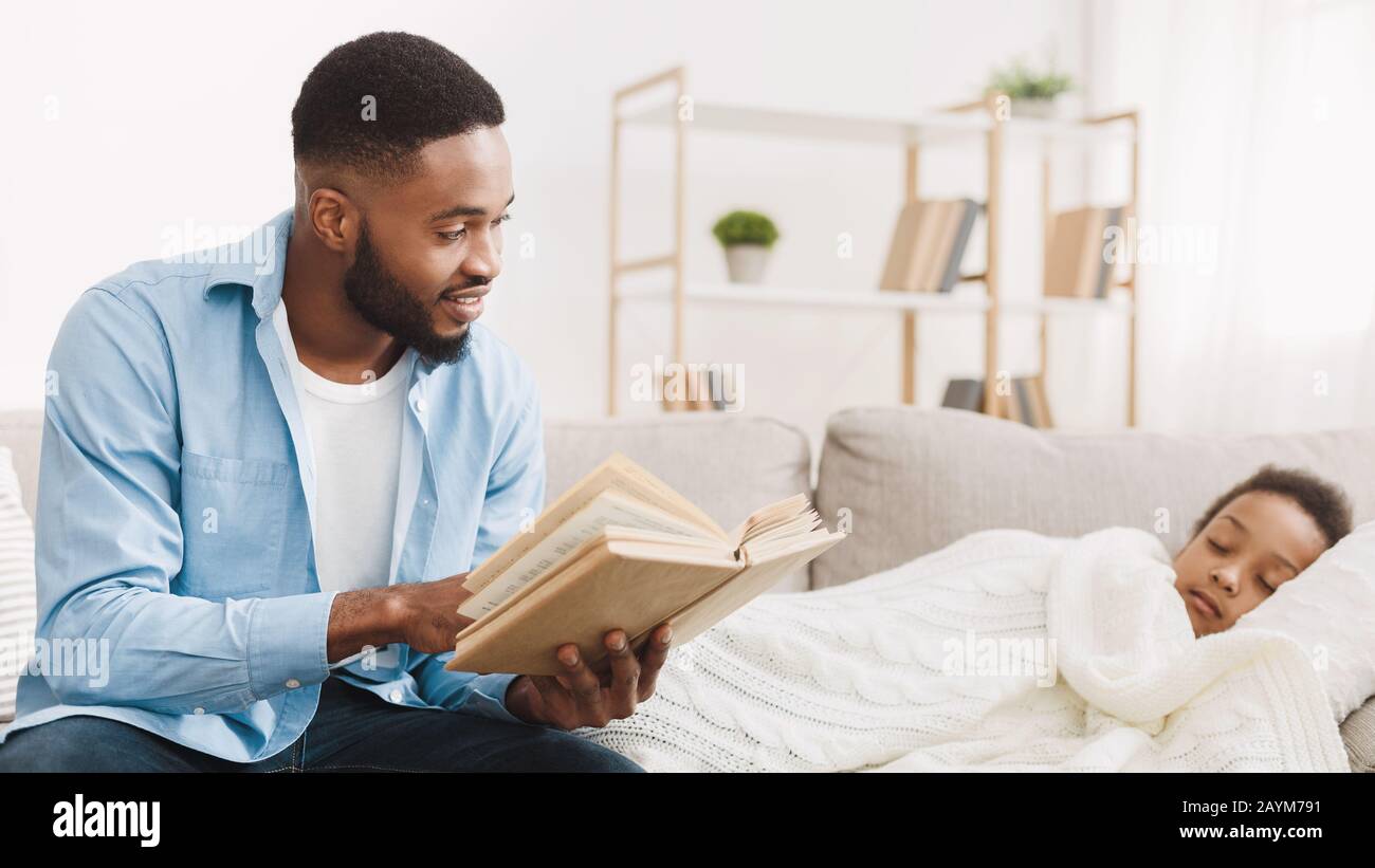 Dad Reading Bedtime Story