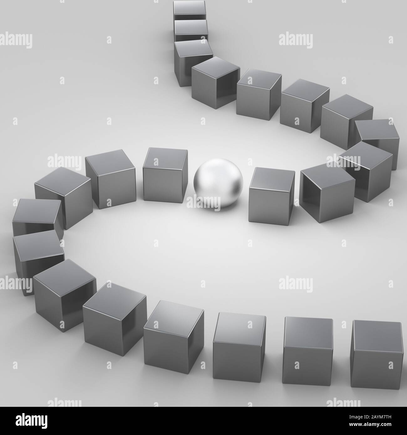 Design of abstract grey cubes, 3d rendering Stock Photo - Alamy