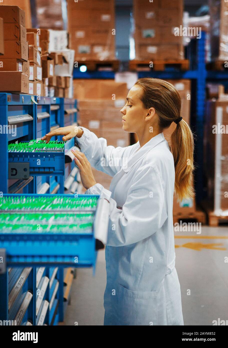 Medicine, pharmacy, people, health care and pharmacology concept. Happy ...