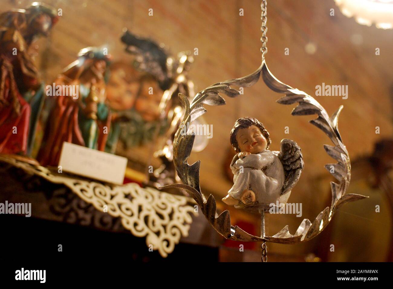 Small Angel figure sleepping. Beautiful little angel figure sleepping ...