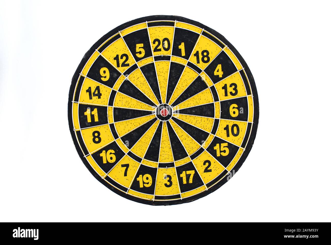 Yellow and black dartboard picture Stock Photo - Alamy